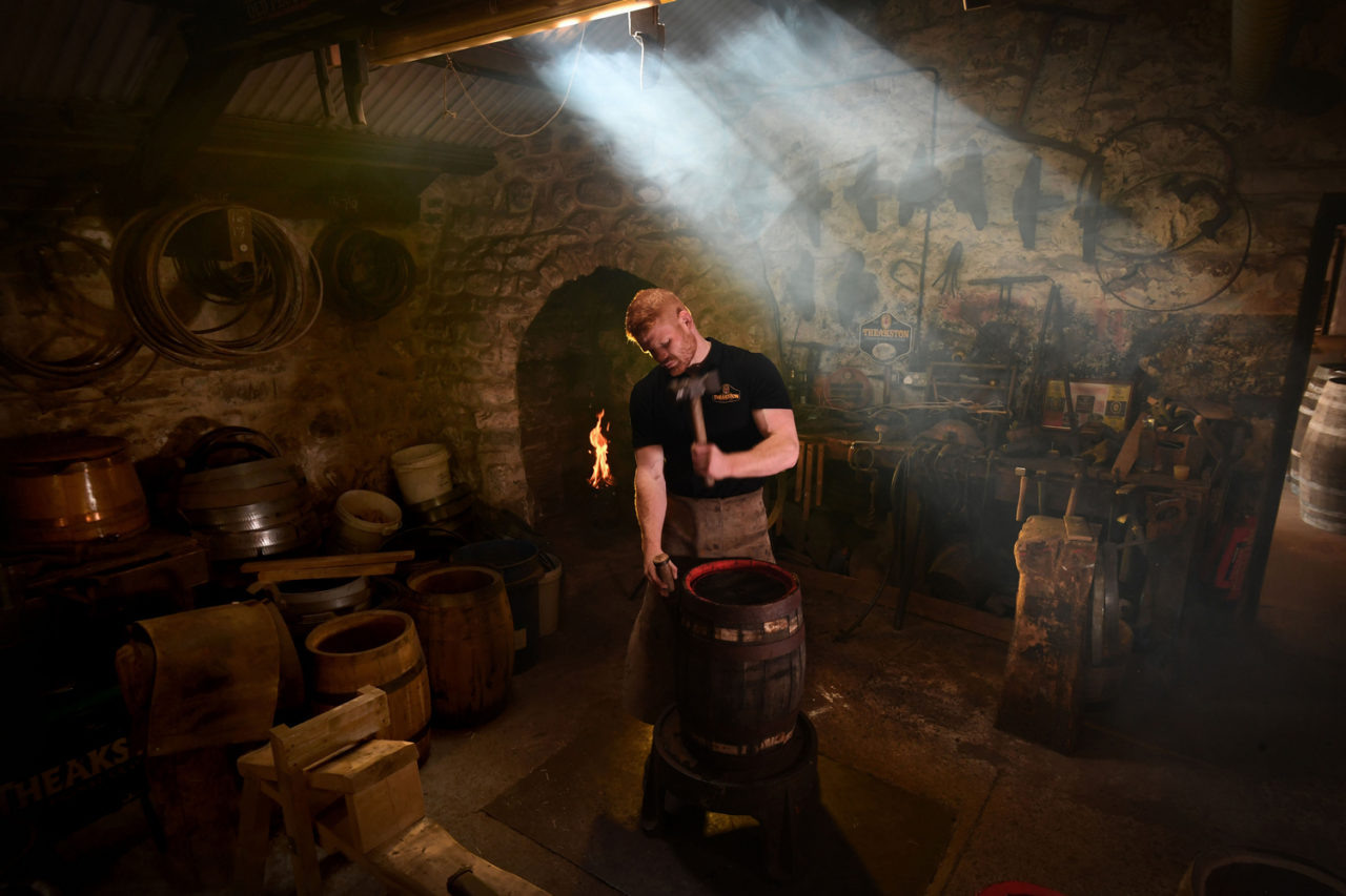 Theakston’s cooper in action at the Great Yorkshire Show - Beer Today