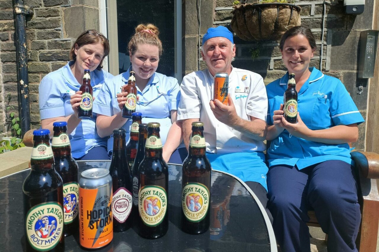 Hospice patients says cheers to beer with Timothy Taylor’s - Beer Today